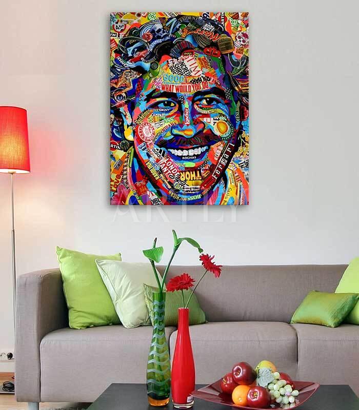 Acheter tableau décoratif Pablo escobar au Maroc - Artly